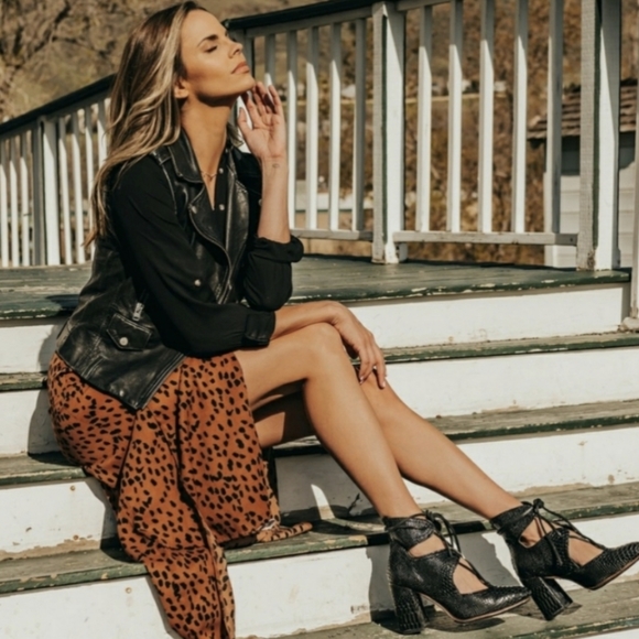 Freebird by Steven | Shoes | Freebird Joyce Black Snakeskin Bootie ...